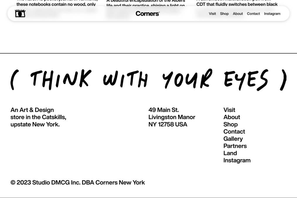 Footer — The only footer gallery on earth.