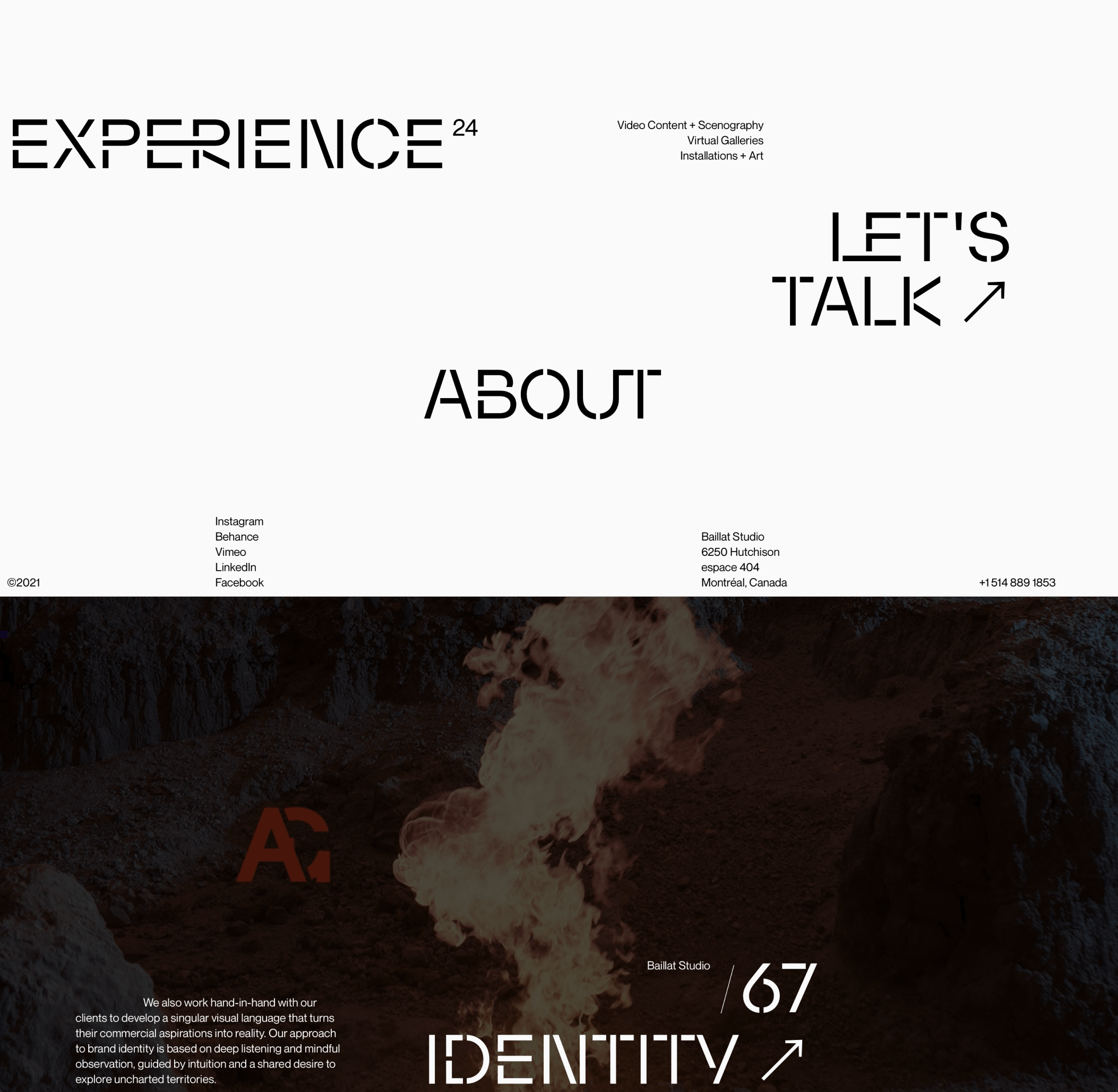 Footer | Baillat Studio