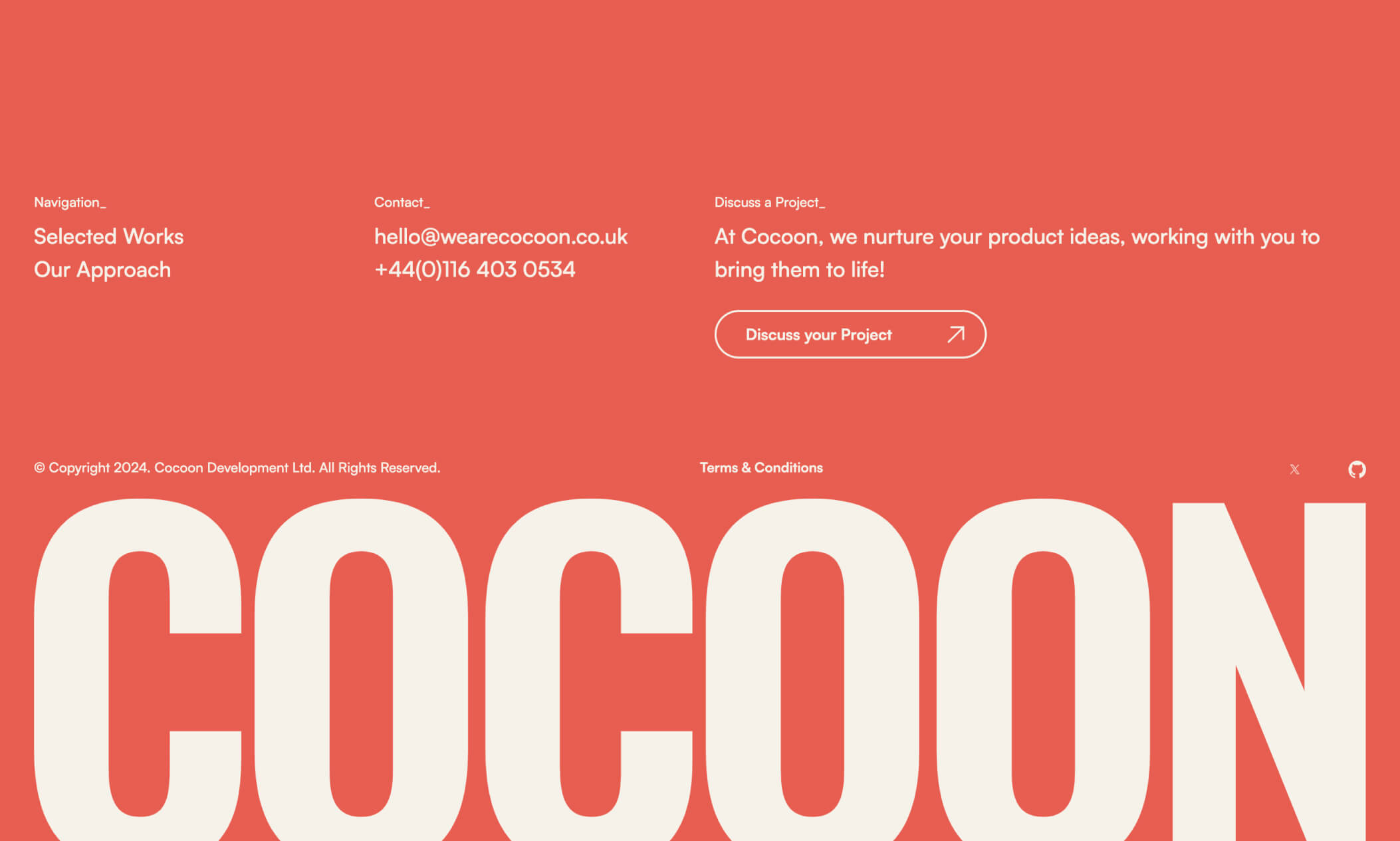 Footer | Cocoon Development