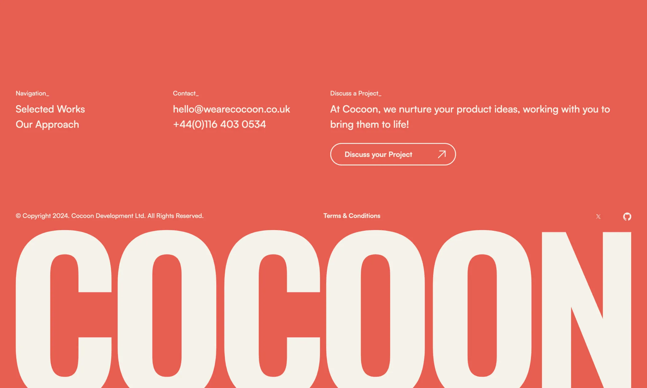 Footer | Cocoon Development
