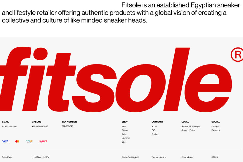 Footer | Typographic Footers — The only footer gallery on earth.