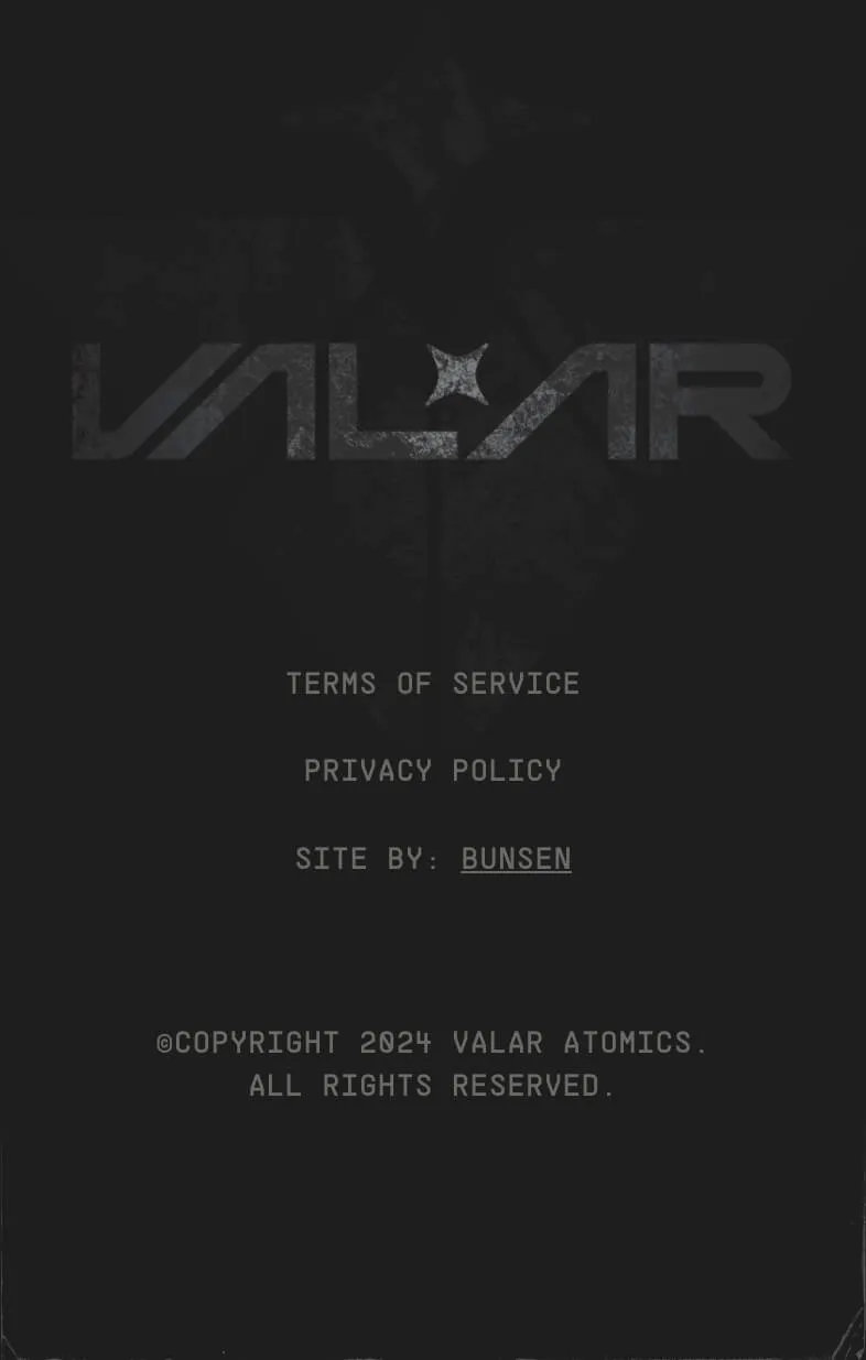Footer | Valar Atomics Footer | Valar Atomics