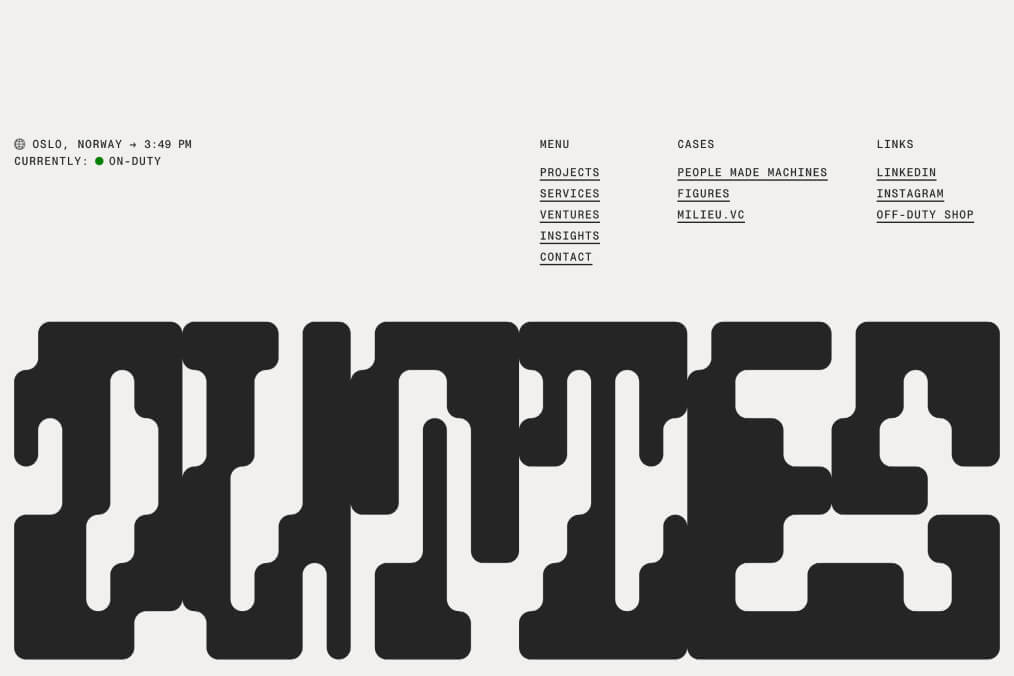 Footer — The only footer gallery on earth.