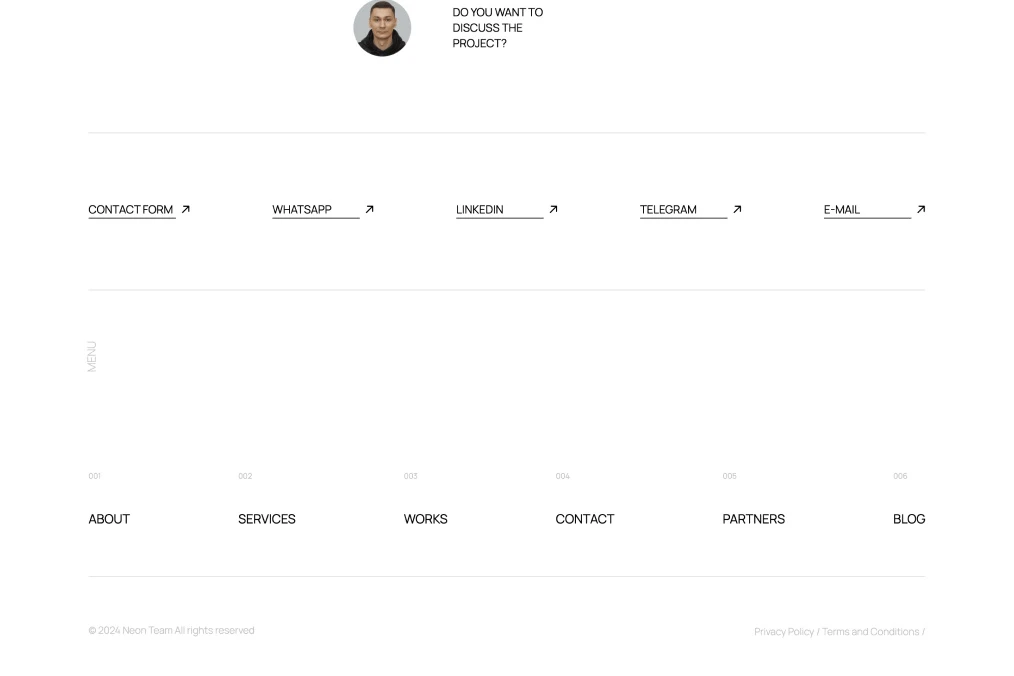 Footer | Small Type Footers — The only footer gallery on earth.