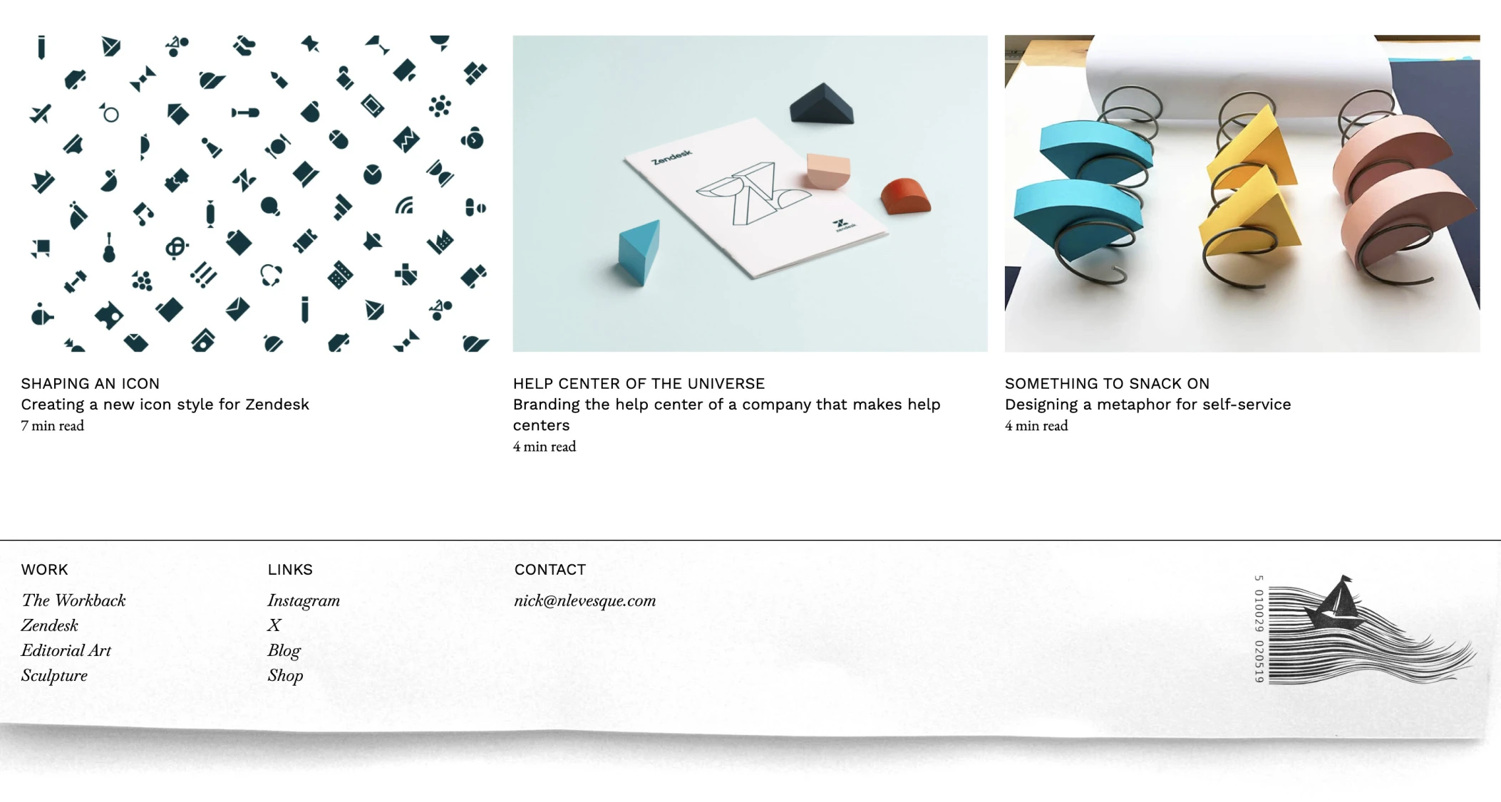 Footer | Nick Levesque