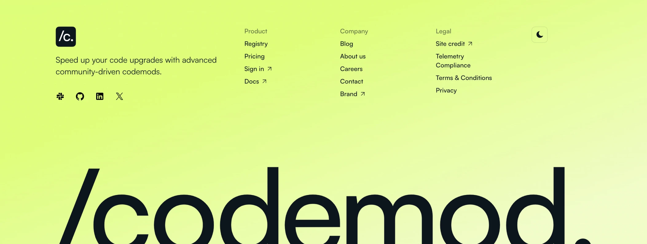 Footer | Codemod
