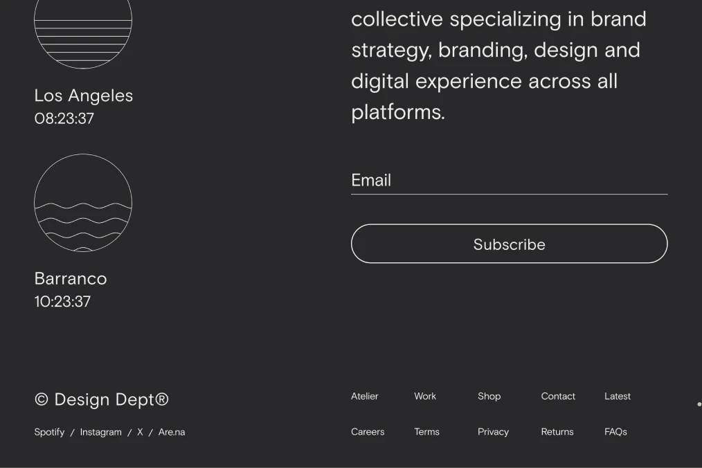 Footer | Cline Design Associates