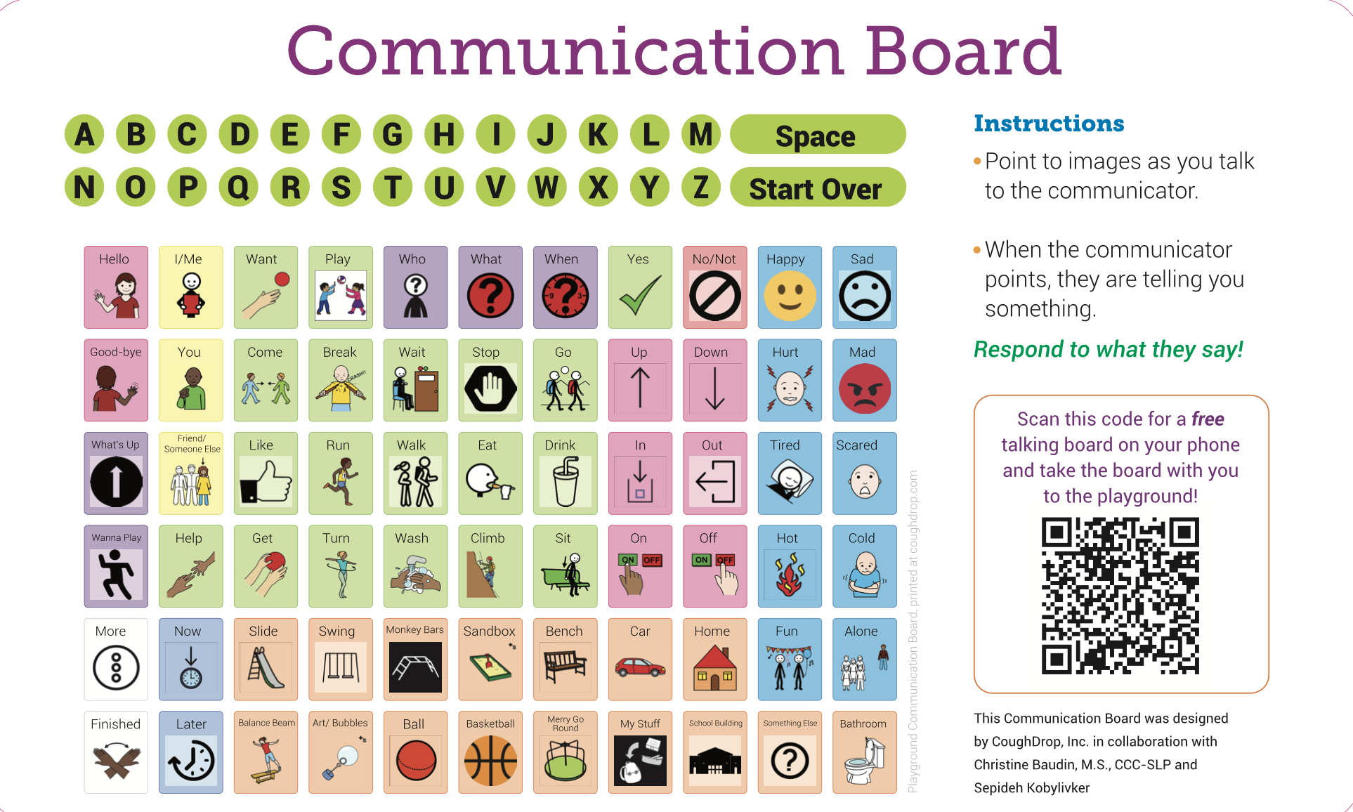 Playground Communication Boards