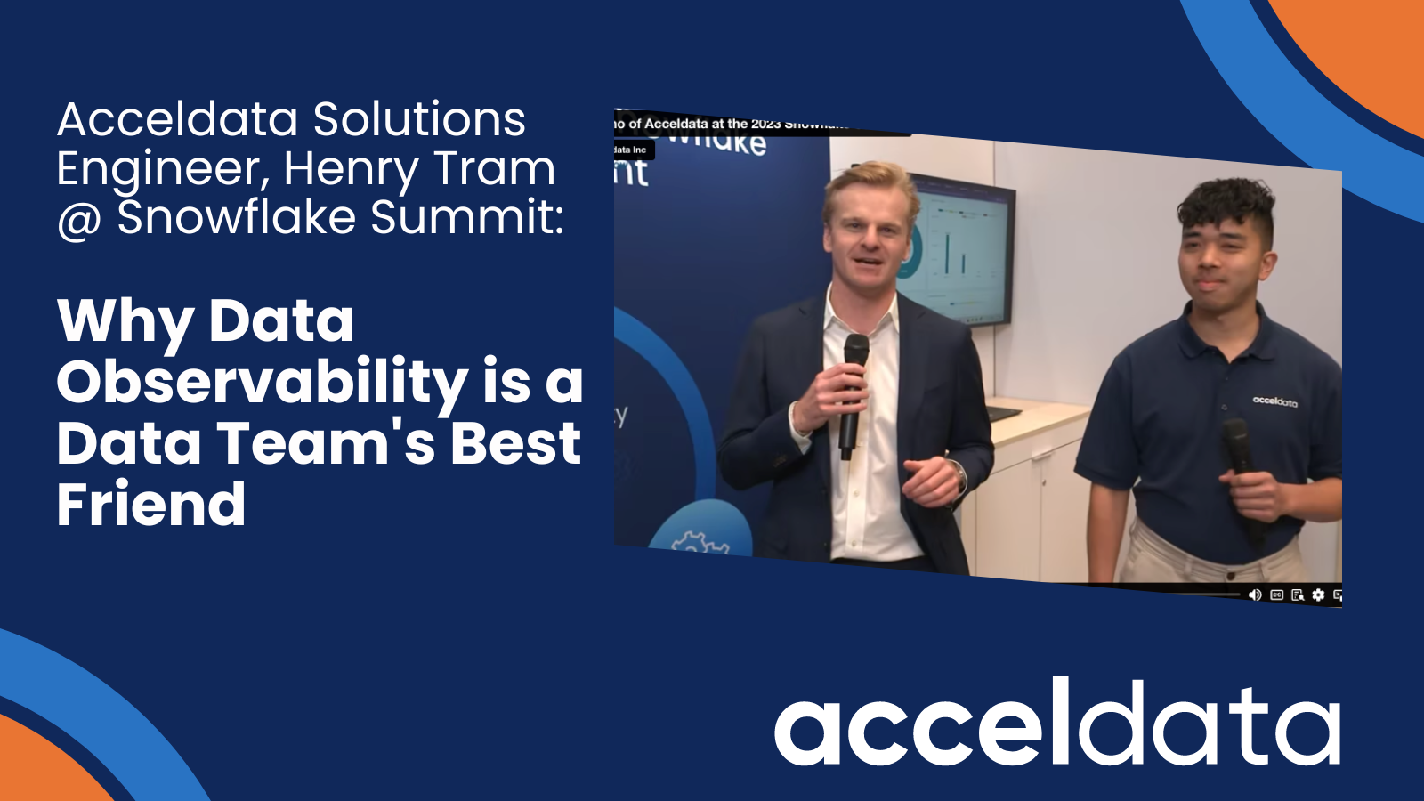 Acceldata's Henry Tram at Snowflake Summit | Acceldata