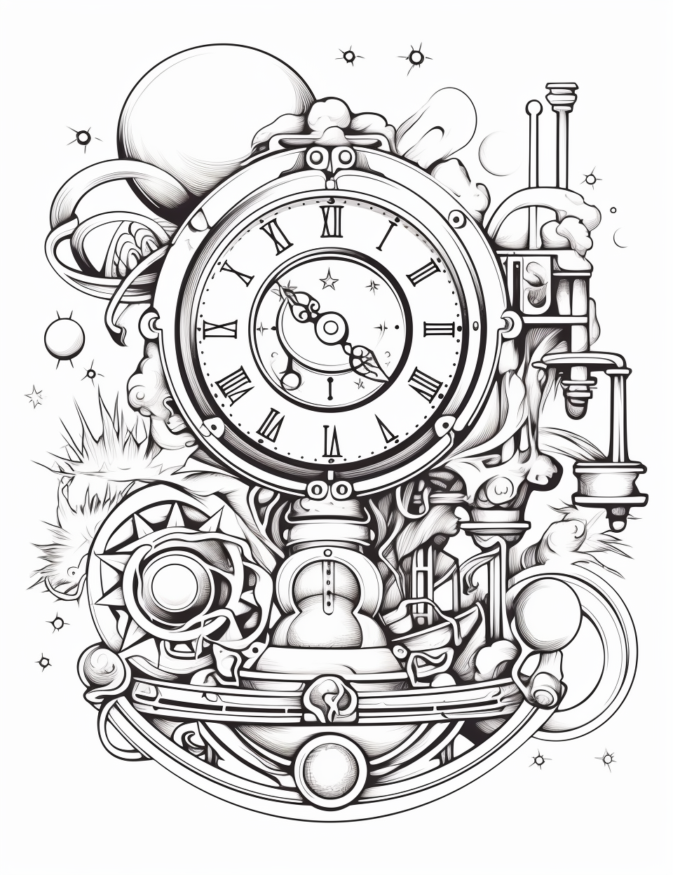 Color Craftables | Coloring Pages | Objects - Everday Items - Watches