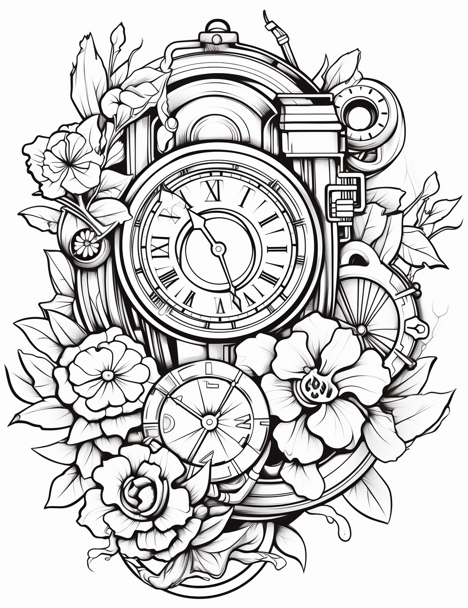 Color Craftables | Coloring Pages | Objects - Everday Items - Watches