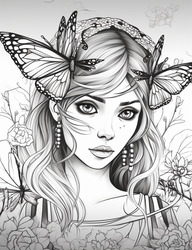 Color Craftables | Coloring Pages | Mythical Creatures - Fairy