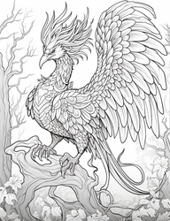 Color Craftables | Coloring Pages | Mythical Creatures - Phoenix
