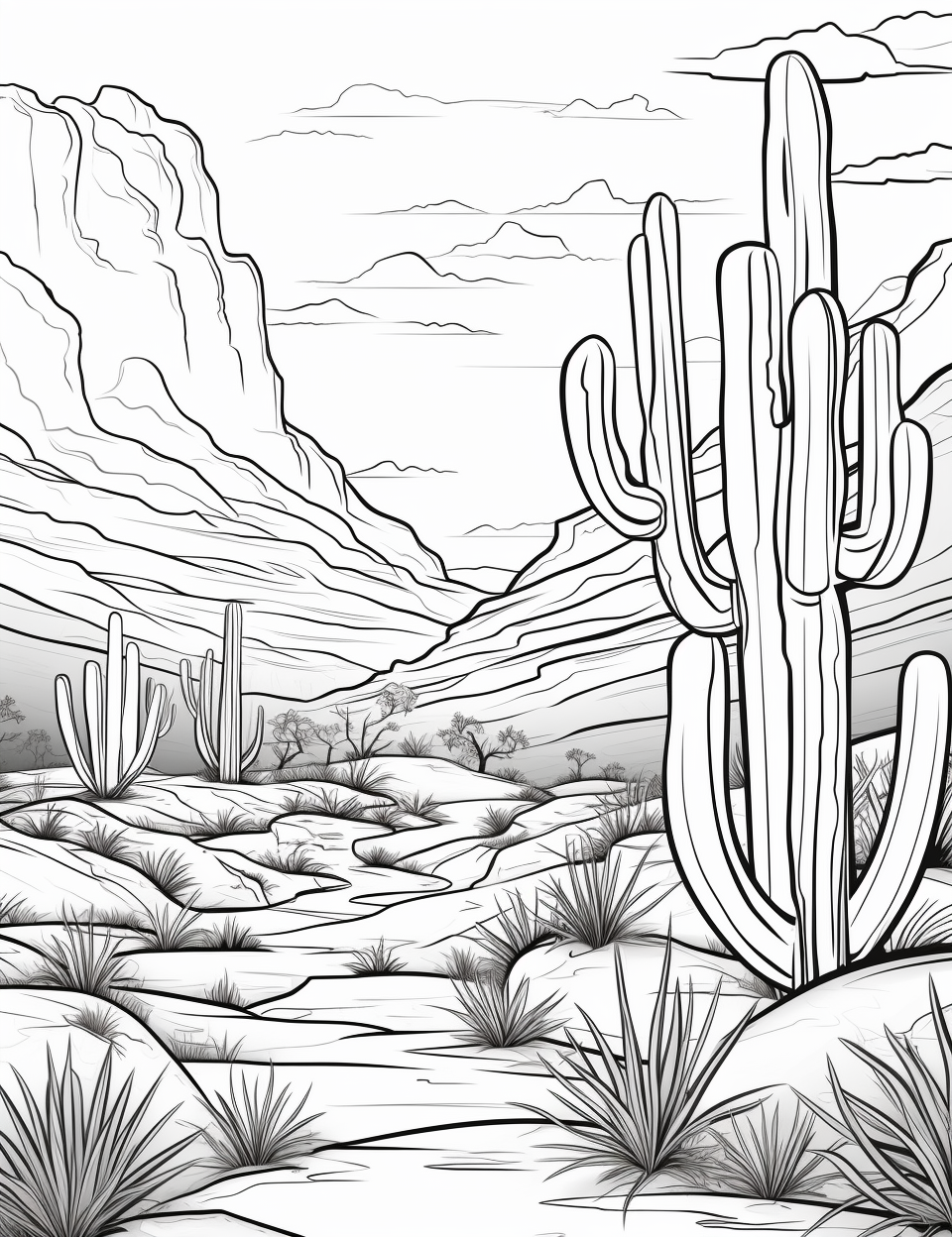 Color Craftables | Coloring Pages | Nature - Deserts