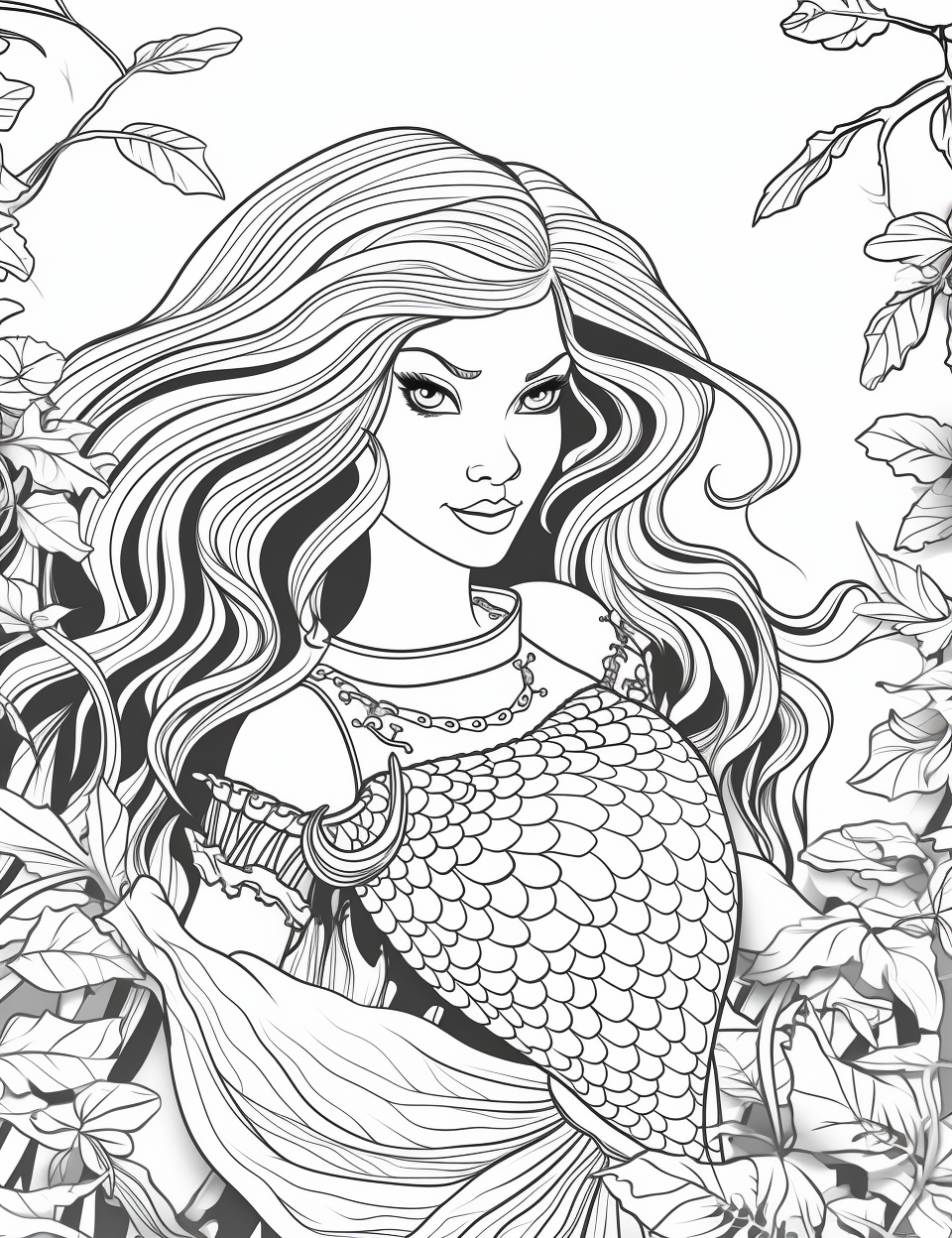 Color Craftables | Coloring Pages | Mythical Creatures - Mermaid