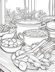 Color Craftables | Coloring Pages | Food & Beverage - Cooking Scenes ...