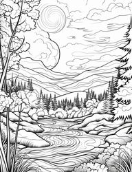 Color Craftables | Coloring Pages | Nature - Sky & Space - Day Sky