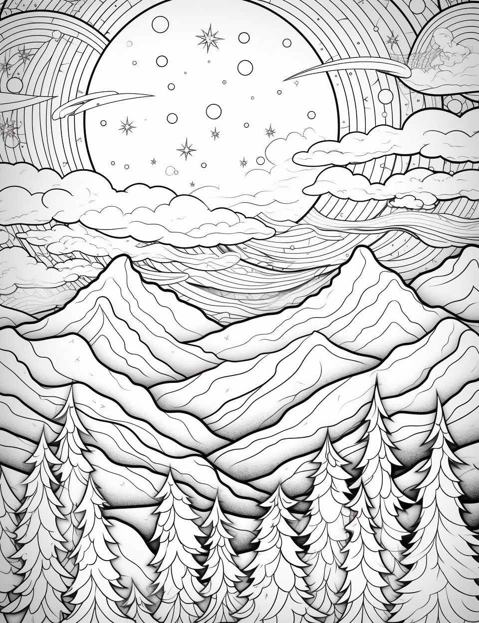 Color Craftables | Coloring Pages | Nature - Sky & Space - Day Sky