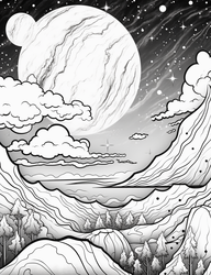 Color Craftables | Coloring Pages | Nature - Sky & Space - Day Sky