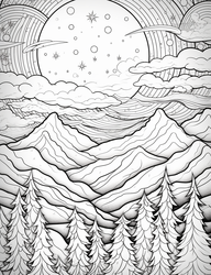 Color Craftables | Coloring Pages | Nature - Sky & Space - Day Sky