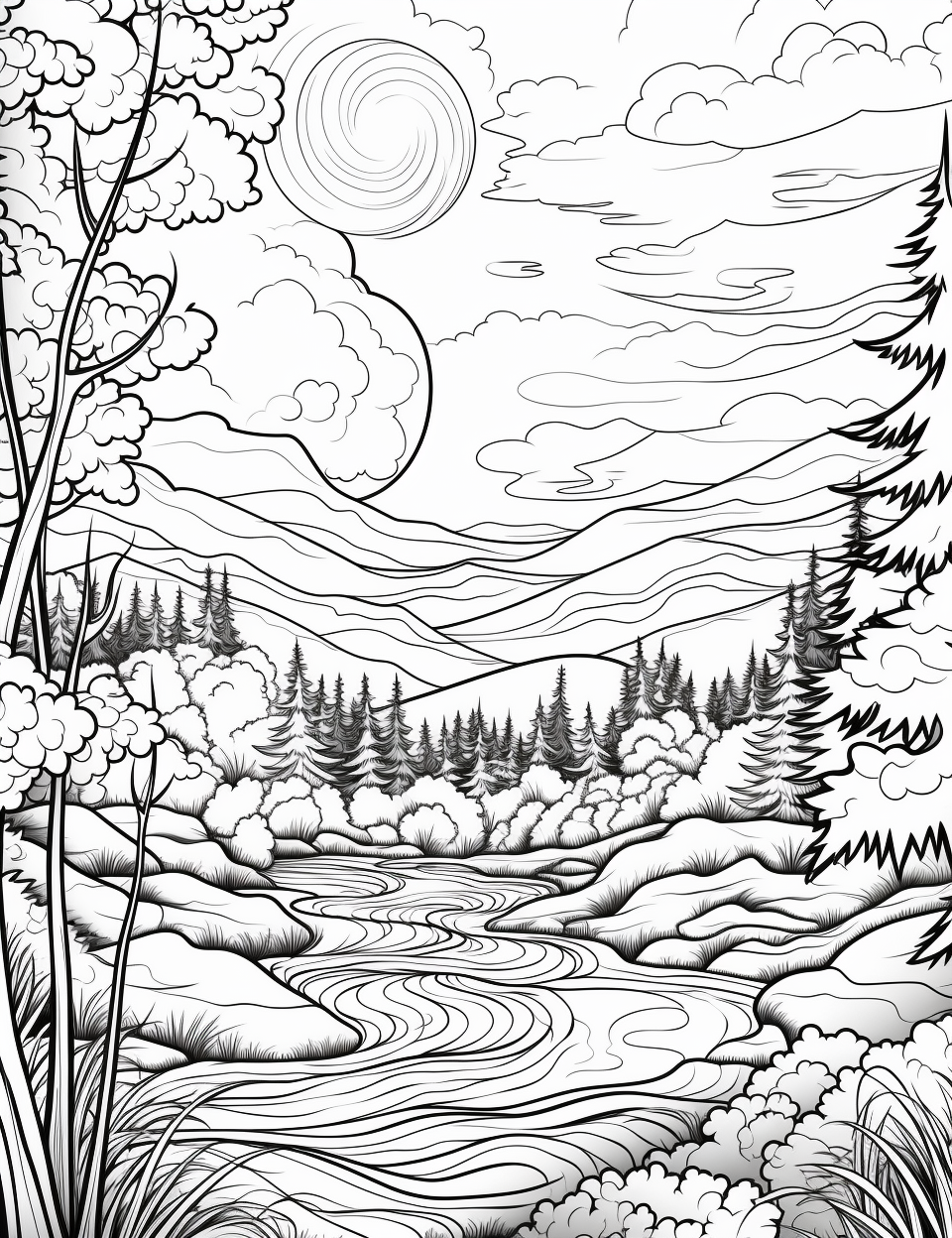 Color Craftables | Coloring Pages | Nature - Sky & Space - Day Sky