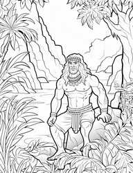 Color Craftables | Coloring Pages | Prehistoric & Cavemen - Landscapes ...