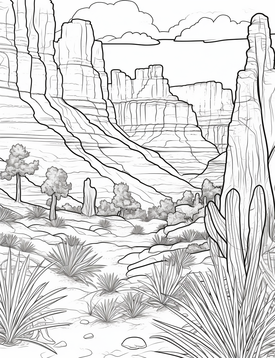 Color Craftables | Coloring Pages | Nature - Deserts