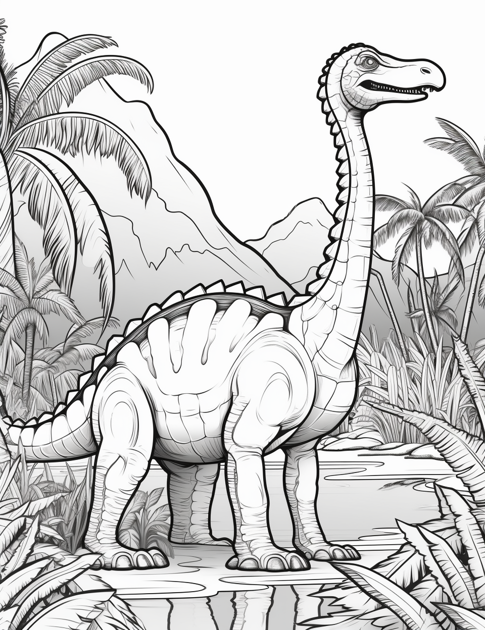 Color Craftables | Coloring Pages | Prehistoric & Cavemen - Dinosaurs