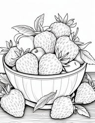 Color Craftables | Coloring Pages | Food & Beverage - Fruits - Strawberries