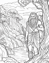 Color Craftables | Coloring Pages | Prehistoric & Cavemen - Lanscapes