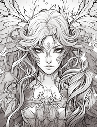 Color Craftables | Coloring Pages | Anime & Manga - Fantasy - Dark Magic