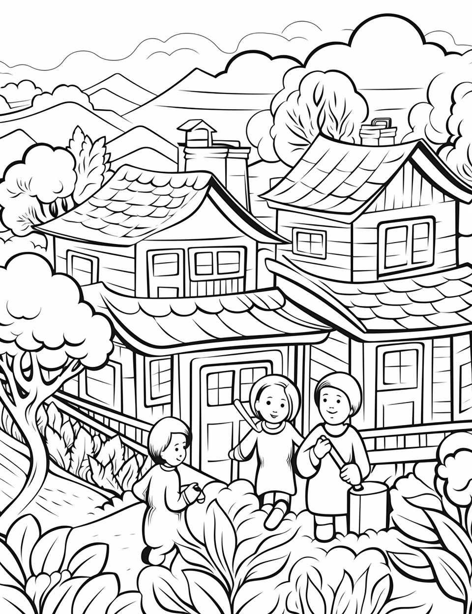 Color Craftables | Coloring Pages | People - Elders - Telling Stories