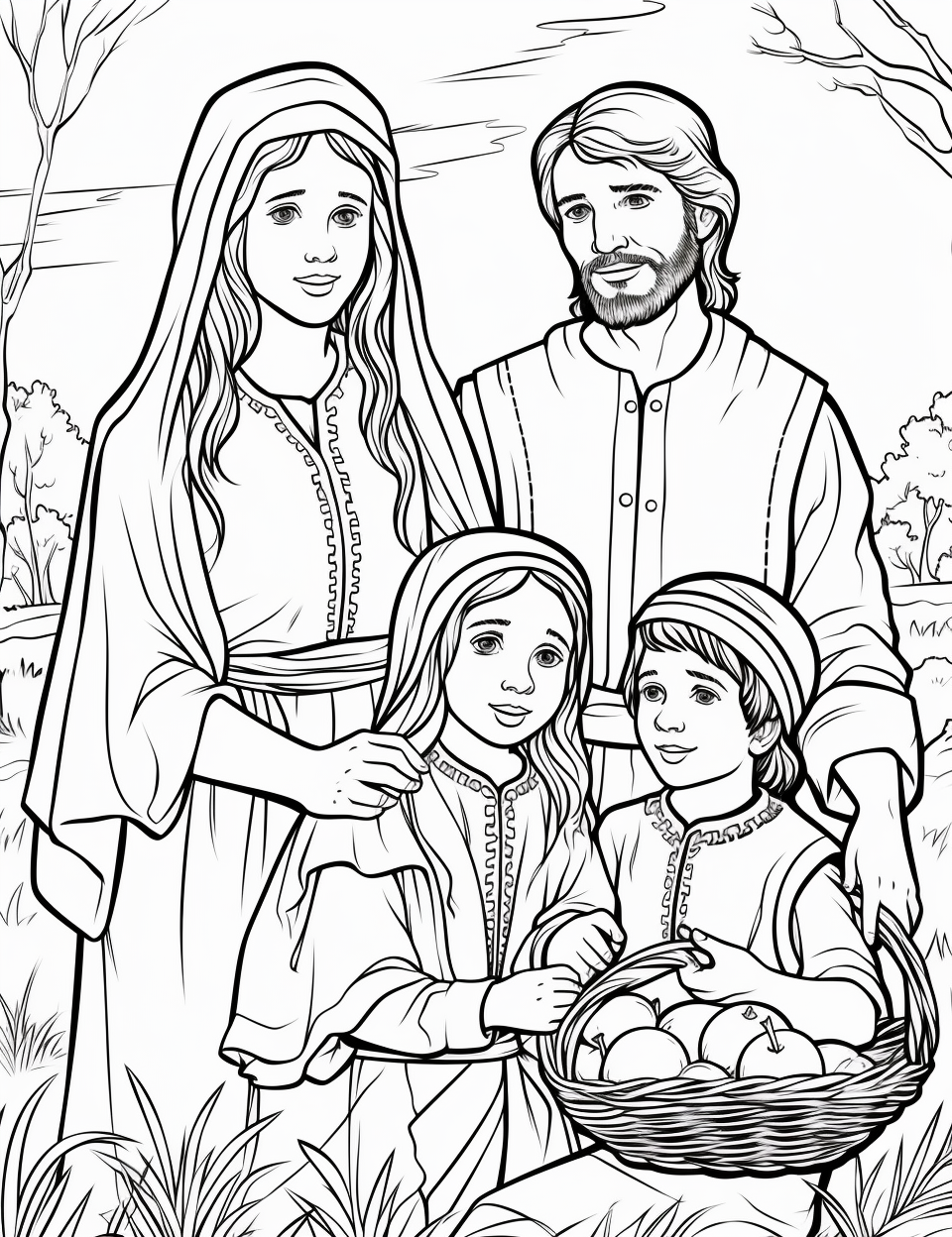 Color Craftables | Coloring Pages | People - Elders - Telling Stories