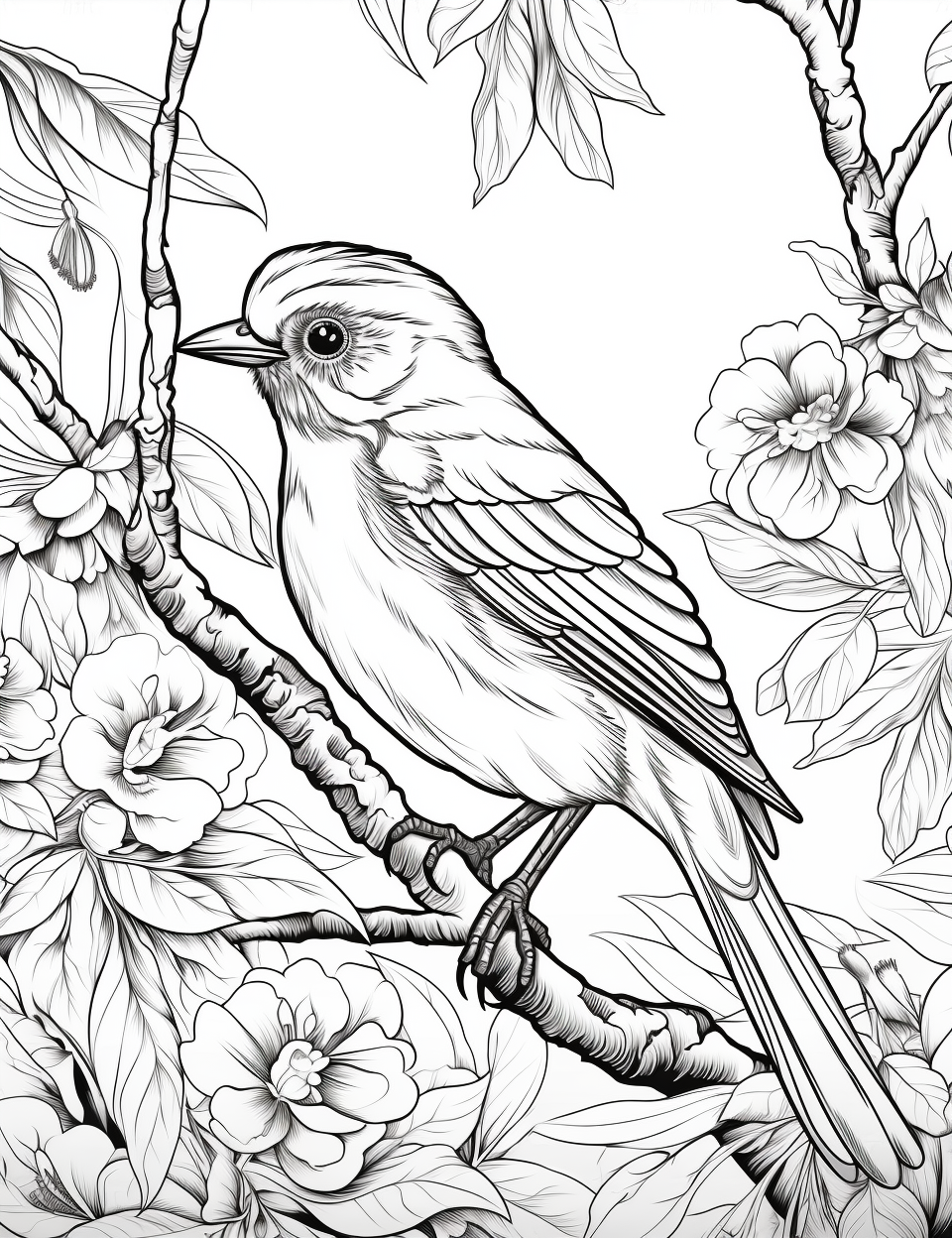 Color Craftables | Coloring Pages | Animal - Birds - Robins