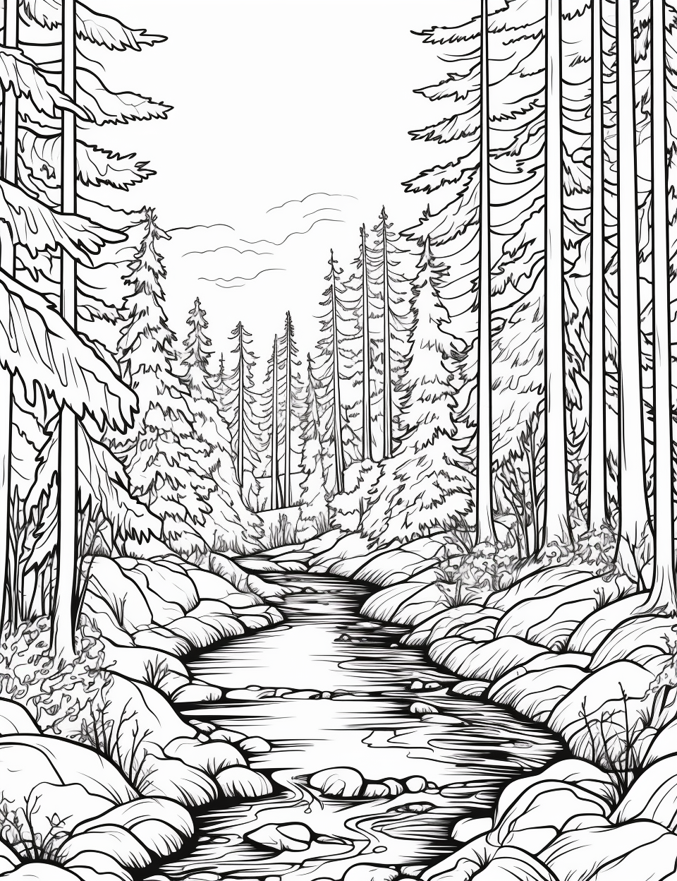 Color Craftables | Coloring Pages | Nature - Forests