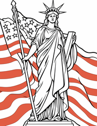 Color Craftables | Coloring Pages | Holiday - 4th of July - Statue of ...
