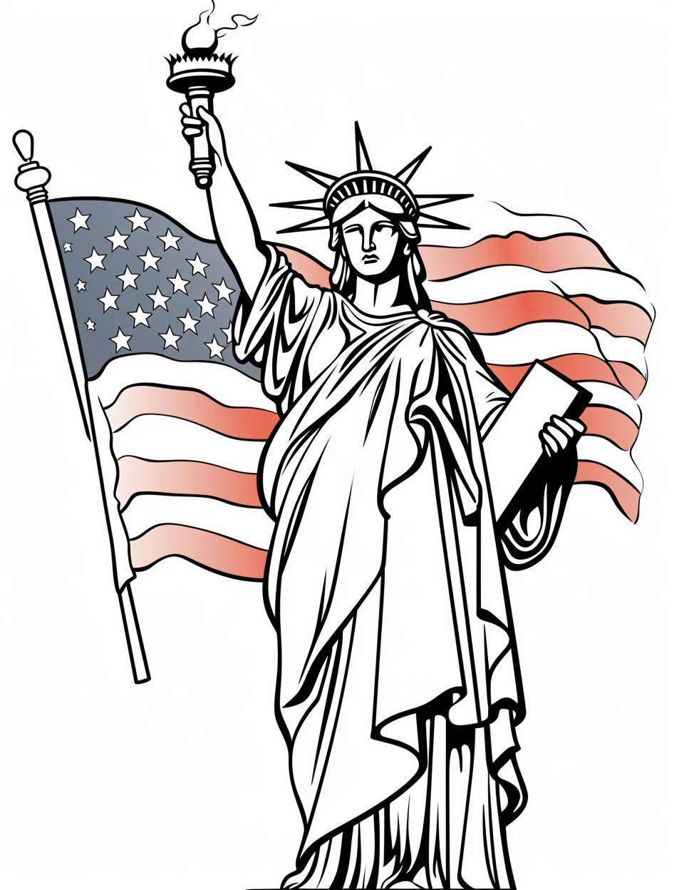 Color Craftables | Coloring Pages | Holiday - 4th of July - Statue of ...