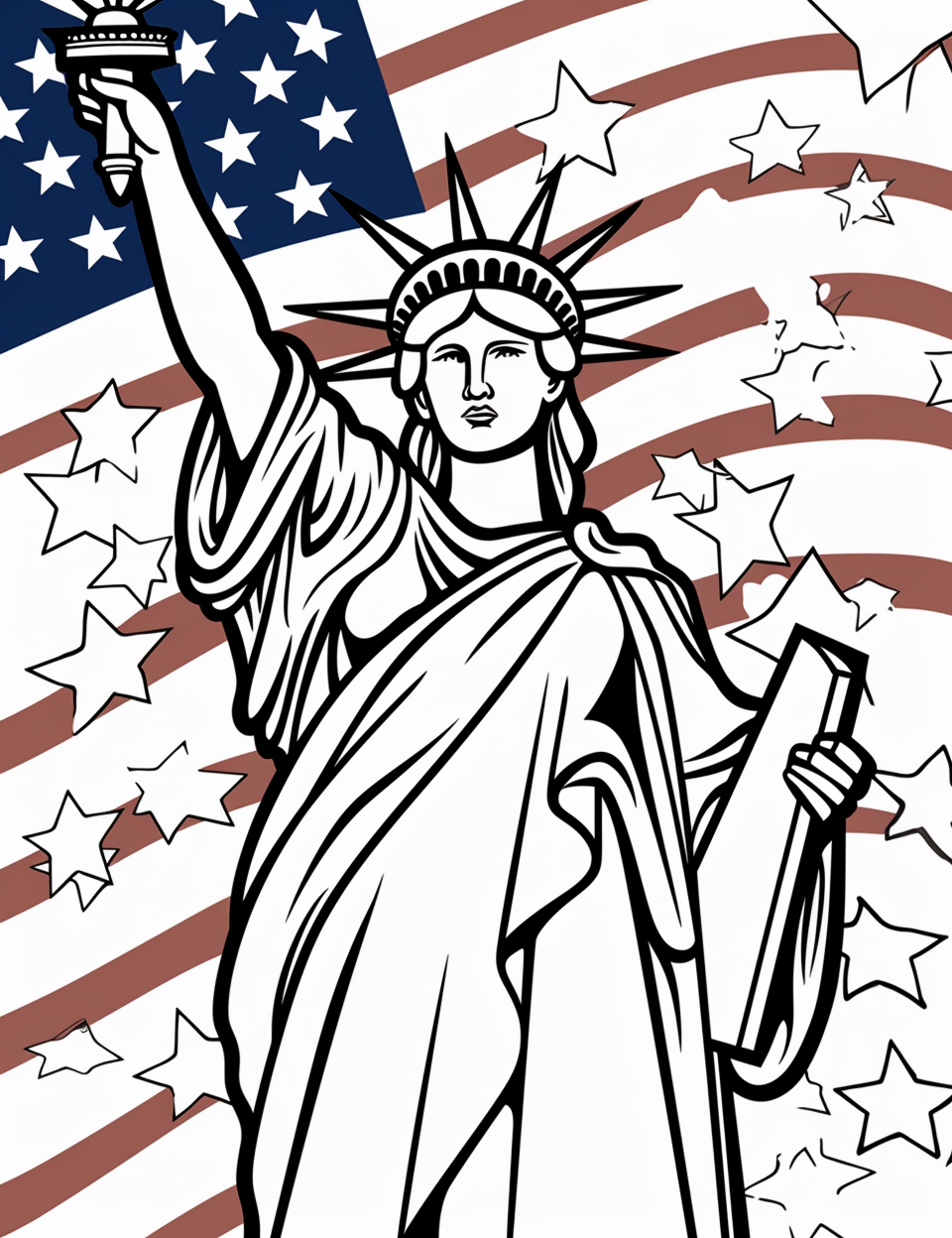 Color Craftables | Coloring Pages | Holiday - 4th of July - Statue of ...