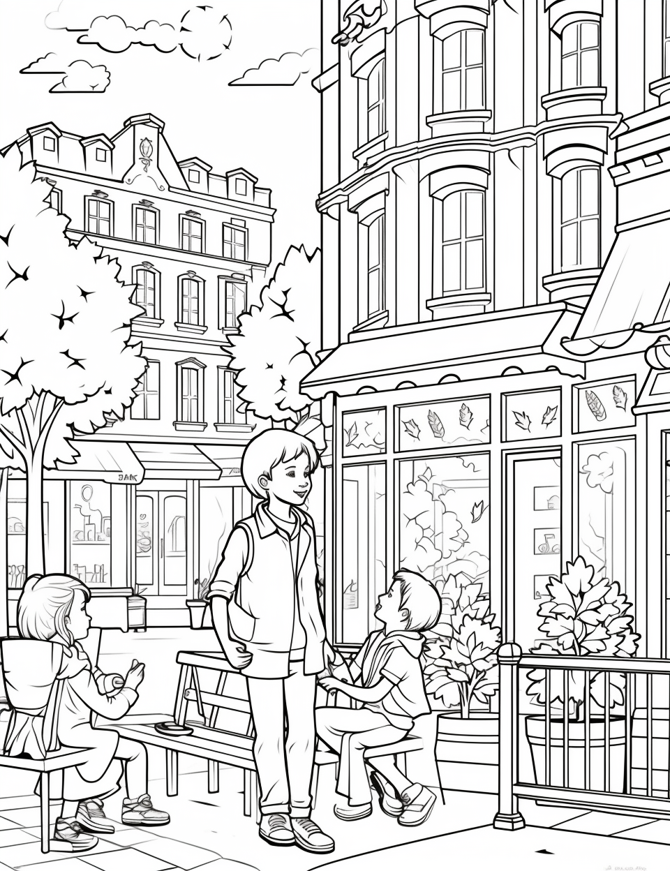 Color Craftables | Coloring Pages | People - Adults - Reading a Book