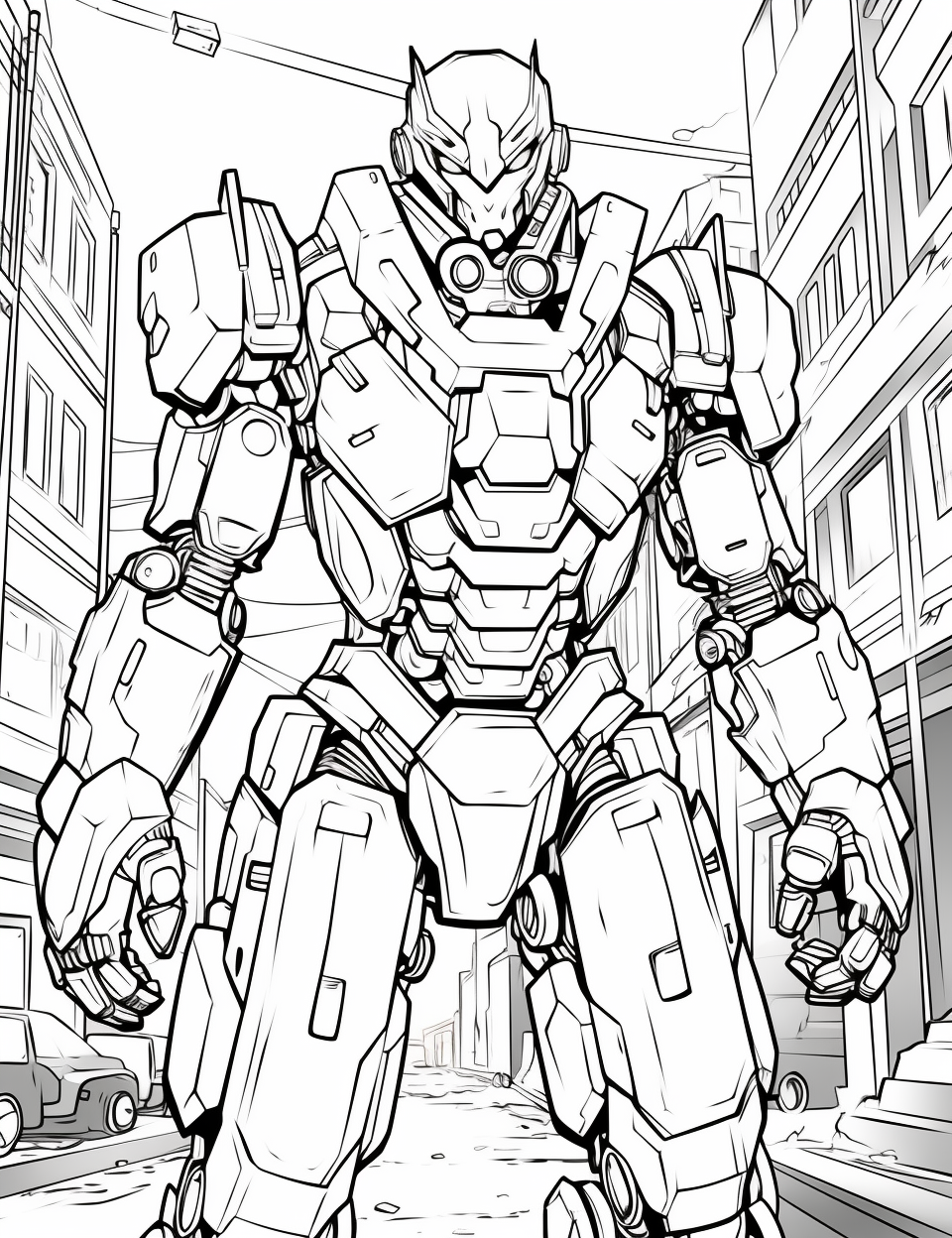 Color Craftables | Coloring Pages | Anime & Manga - Mecha