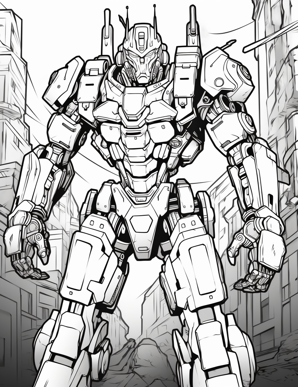 Color Craftables | Coloring Pages | Anime & Manga - Mecha
