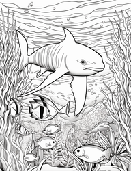 Color Craftables | Coloring Pages | Animal - Aquatic - Sharks