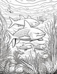 Color Craftables | Coloring Pages | Animal - Aquatic - Sharks