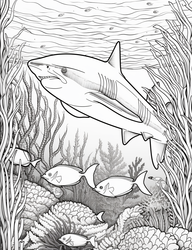 Color Craftables | Coloring Pages | Animal - Aquatic - Sharks