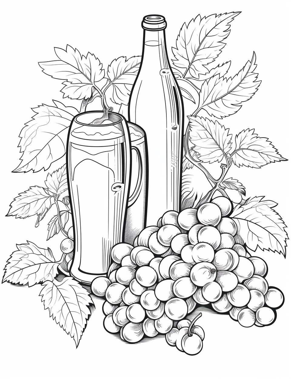 Color Craftables | Coloring Pages | Food & Beverage - Drinks - Beer