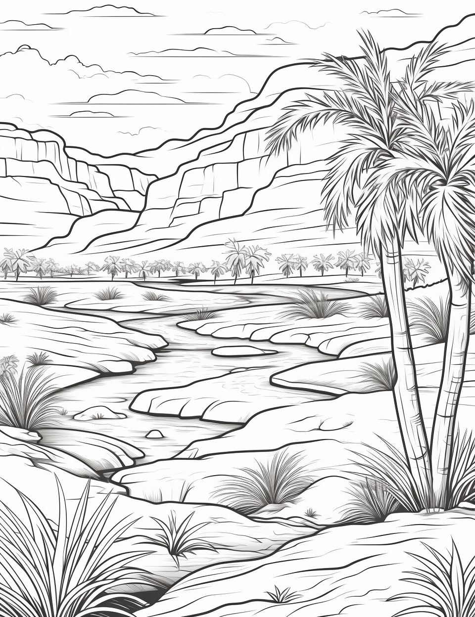 Color Craftables | Coloring Pages | Nature - Deserts