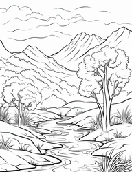 Color Craftables | Coloring Pages | Nature - Landscapes - Valley