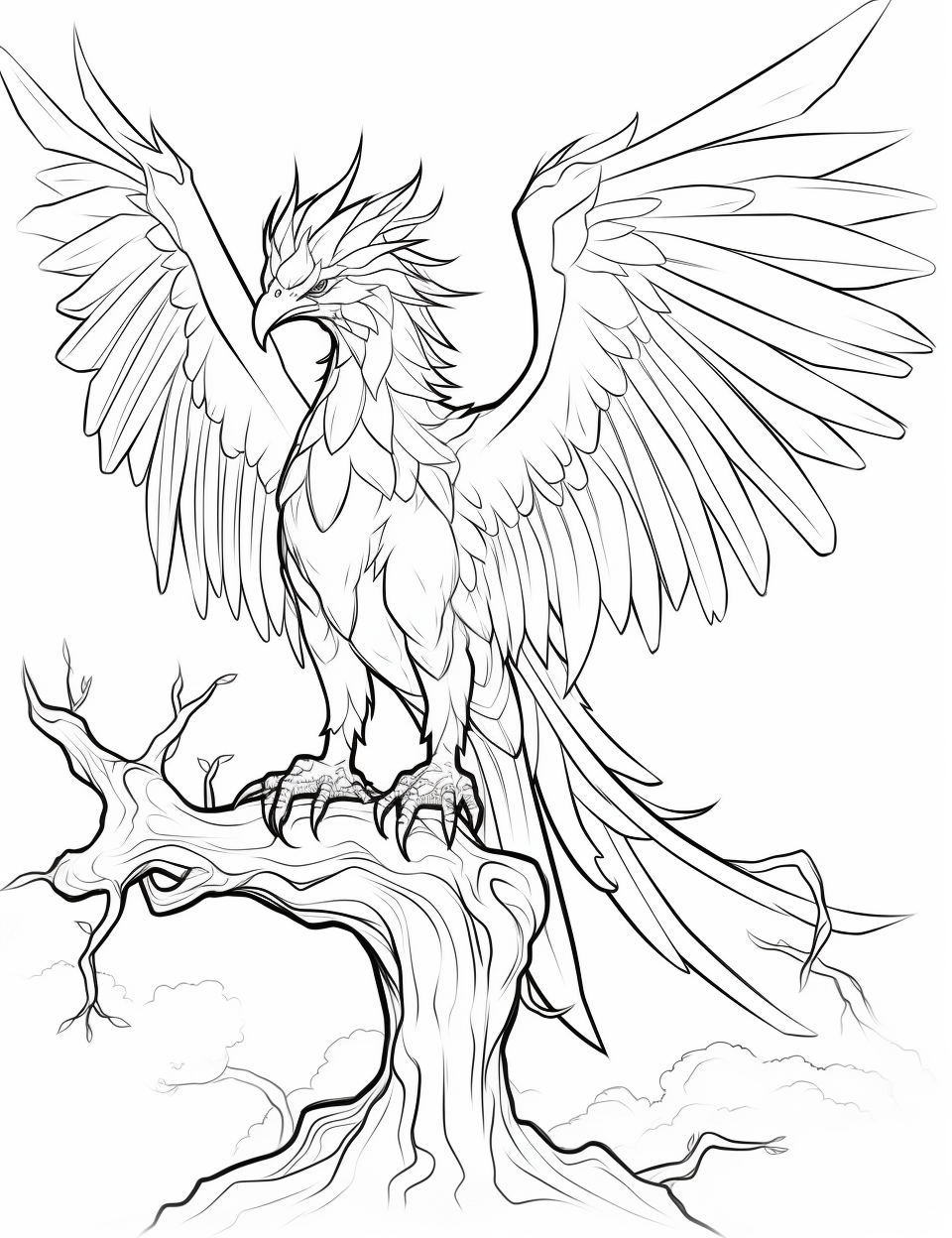 Color Craftables | Coloring Pages | Mythical Creatures - Phoenix ...