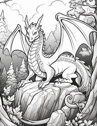 Color Craftables | Coloring Pages | Mythical Creatures - Dragons