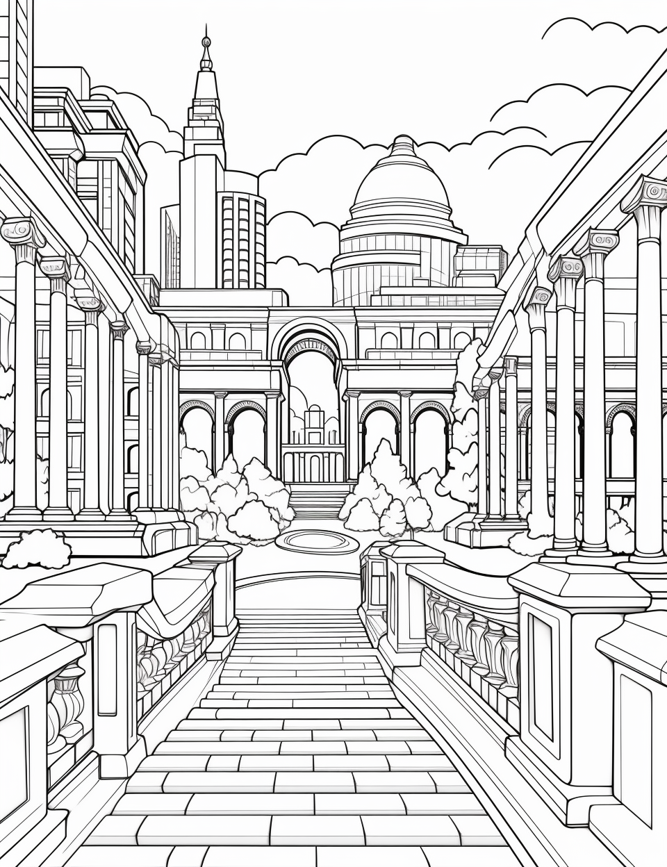 Color Craftables | Coloring Pages | Buildings & Architecture - Modern ...